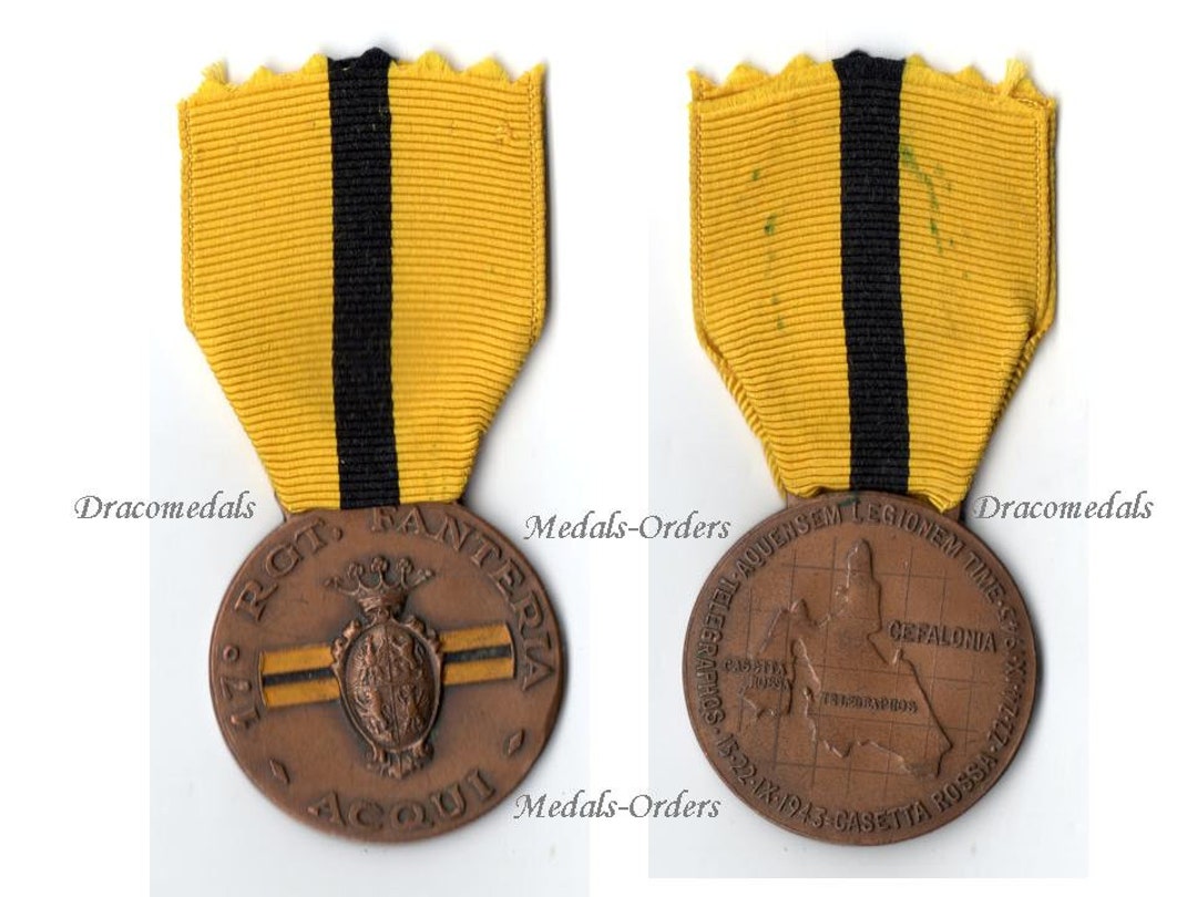 Italy WW2 Military Medal Medal Acqui Division 17th Infantry - Etsy