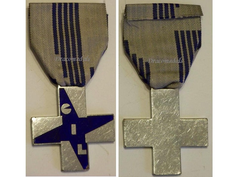 Italy WW2 Fascist Youth GIL Cross Blue Military Medal Italian - Etsy