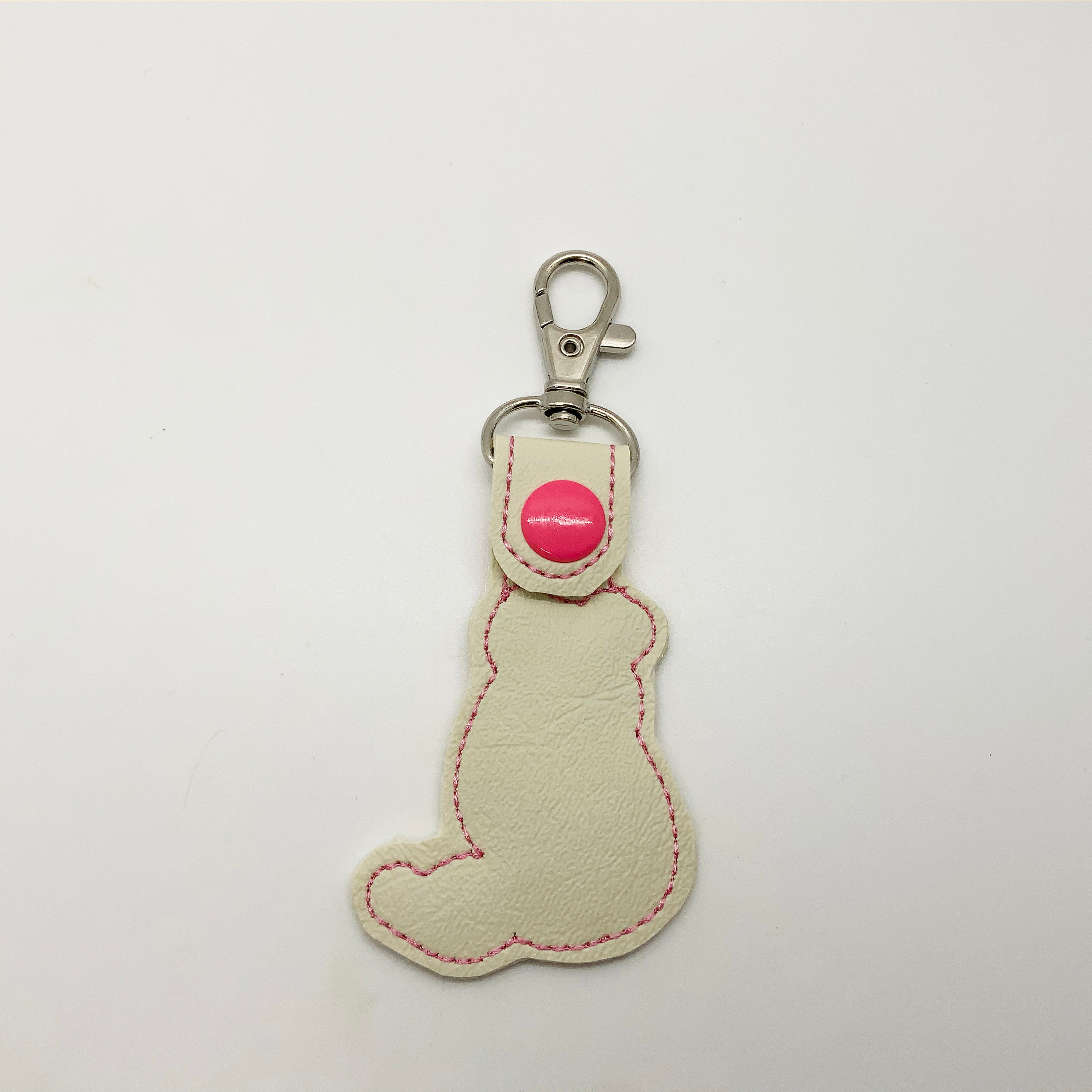 Cats Pink Heart Keychain Pink Cat Key Fob Cats Luggage Tag - Etsy