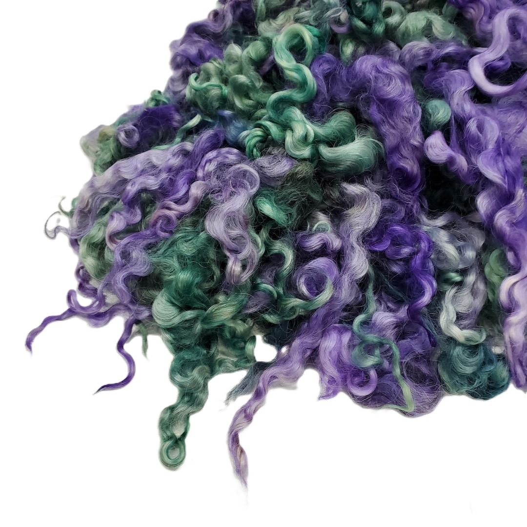 1oz , Lincoln Wool Locks, for Tailspinning , Doll Hair and Felting ...