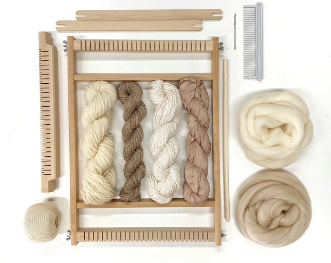 Weaving Kit for Beginners With 30 Page E-book / Weaving Loom With Yarn ...