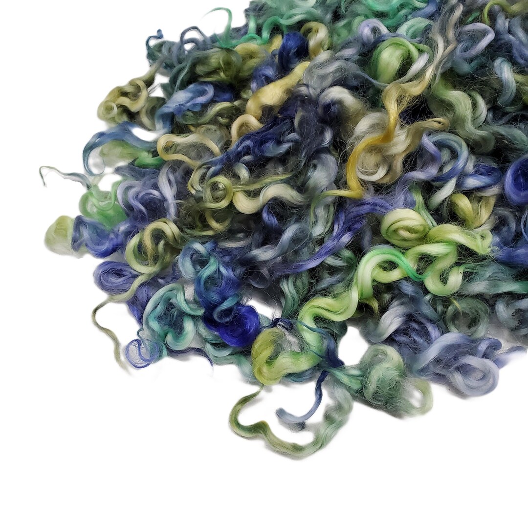 1oz, Prime Wensleydale Wool Locks, 4-5 Inch Long, Felting, Spinning ...