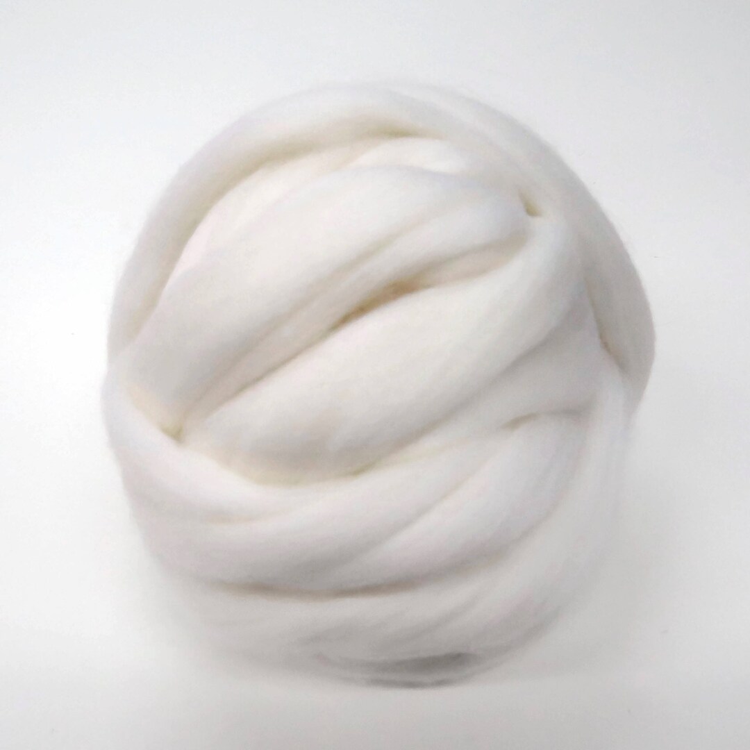 SALE 21.5mic Merino Wool Roving , Color: Snow White pure White - Etsy