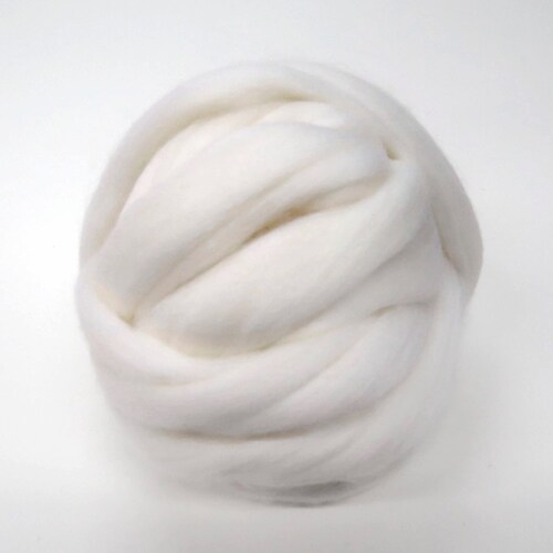 SALE 21.5mic Merino Wool Roving Color: Snow White pure - Etsy