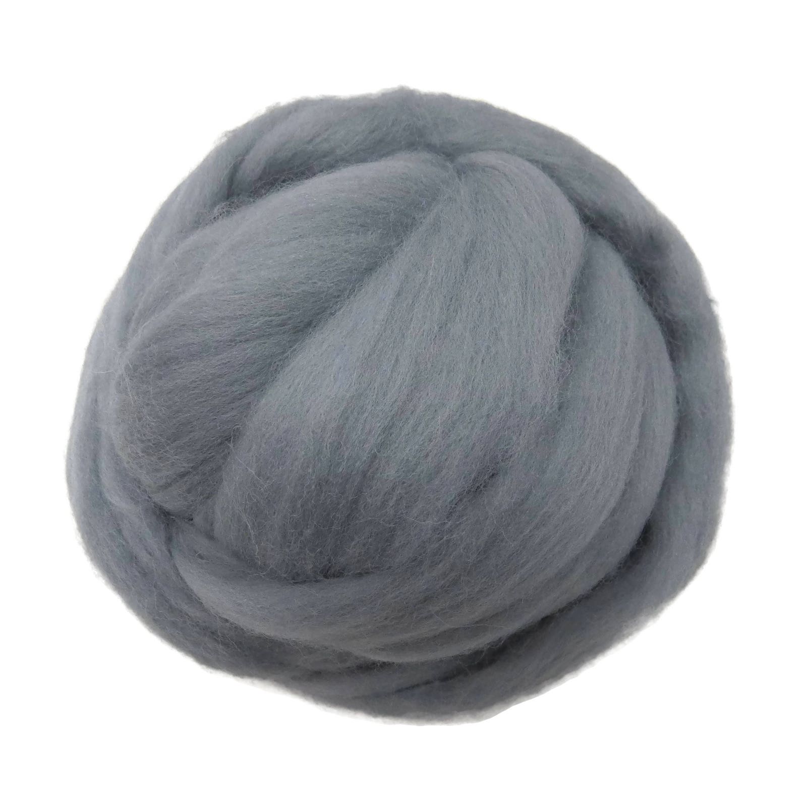 SALE! 21.5mic Merino Wool Roving , Color: Dolphin Gray - Etsy