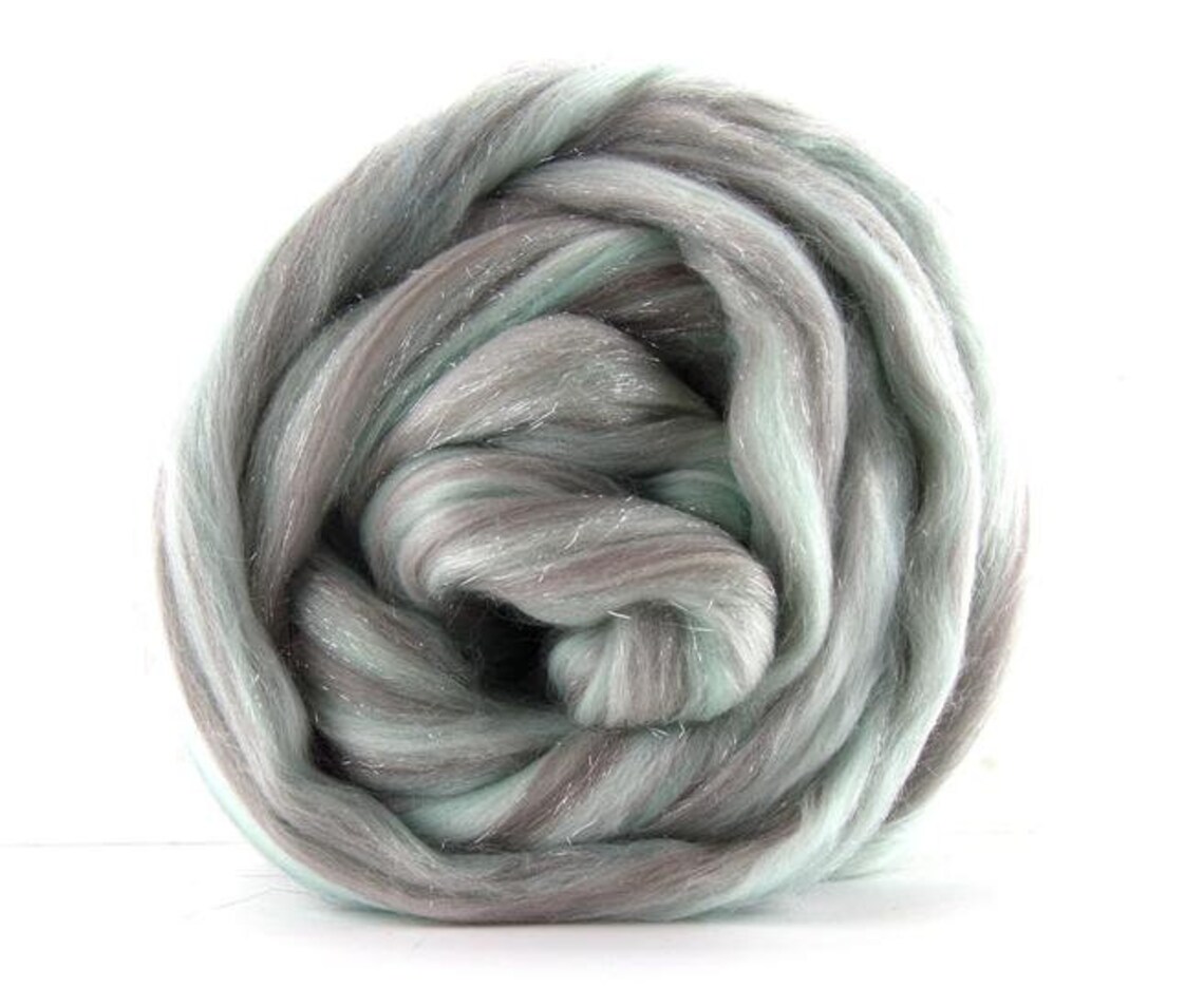 New! Blended Glitter Superfine Merino Wool Roving 4 Oz, Fairy Tale ...