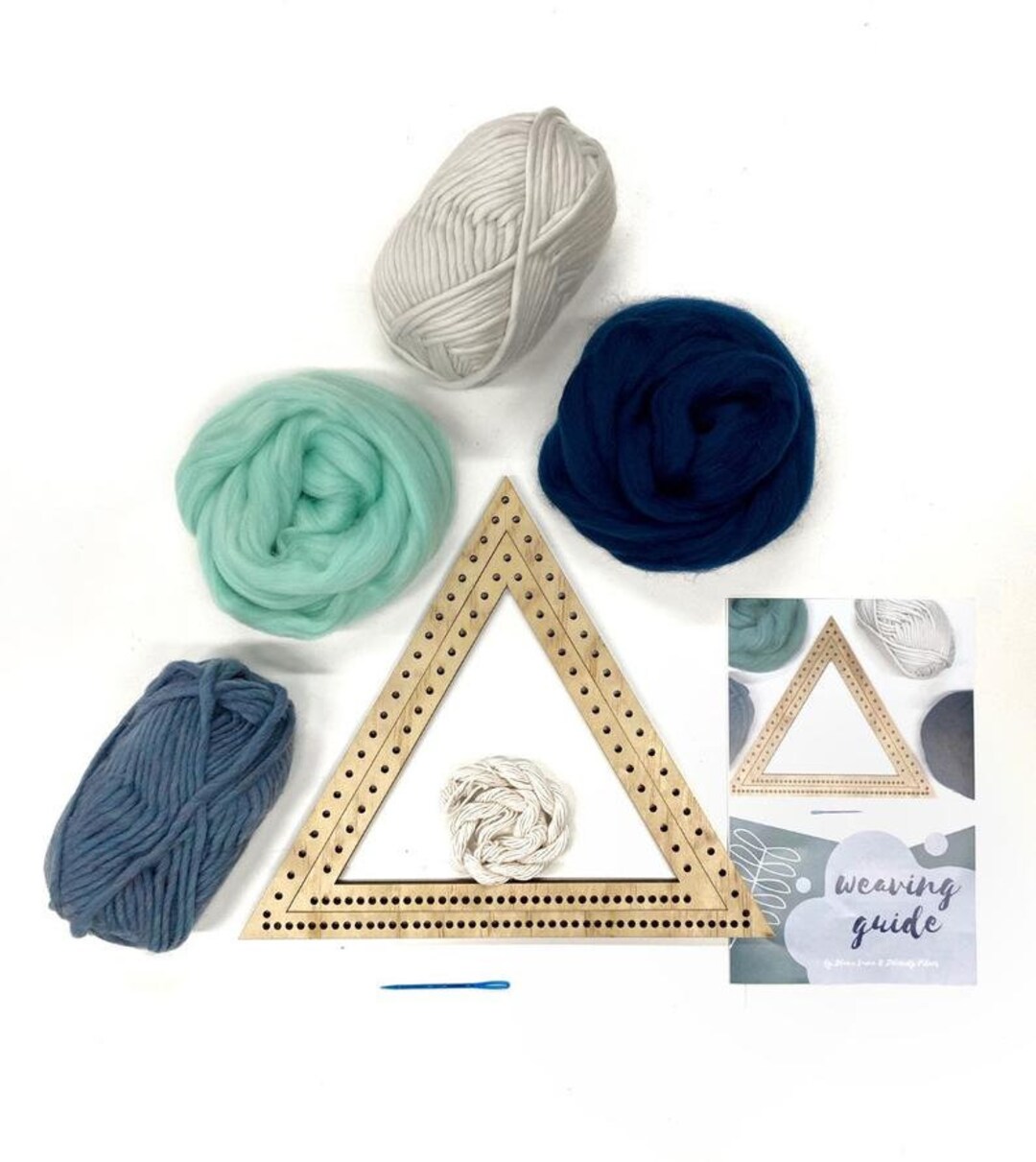 Weaving Project Kit for Beginners / Woven Wall Hanging Triangle Kit ...