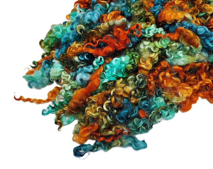 1oz ,premium Leicester Wool Locks, for Tailspinning , Doll Hair and ...