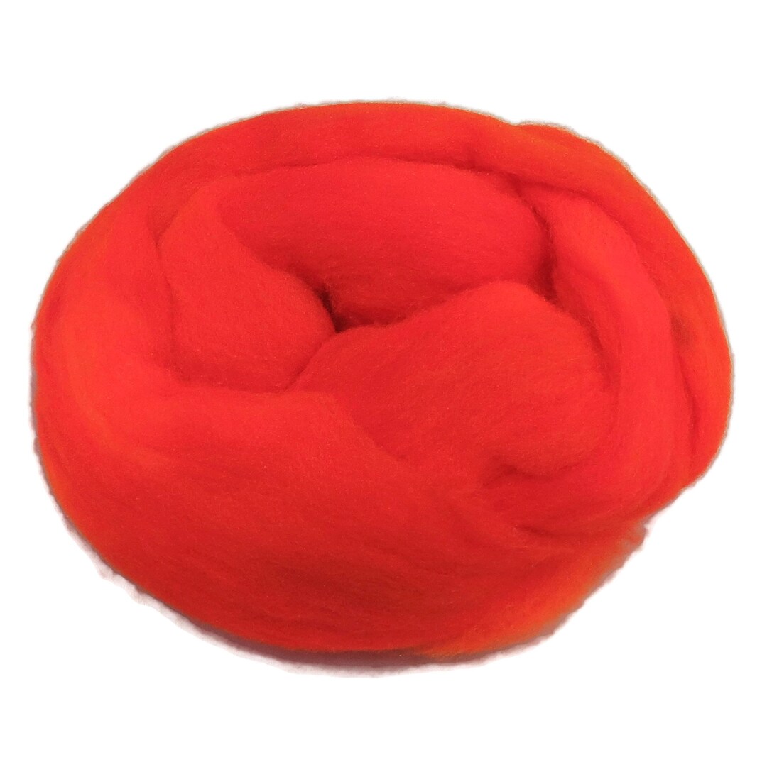 1oz Synthetic Fiber (nylon) Roving , Color: Orange - Etsy