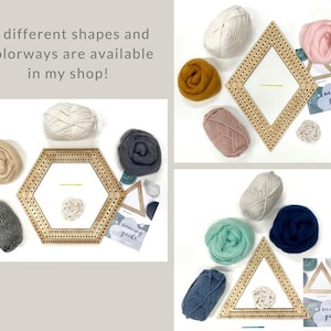 Weaving Project Kit for Beginners / Woven Wall Hanging Triangle Kit ...