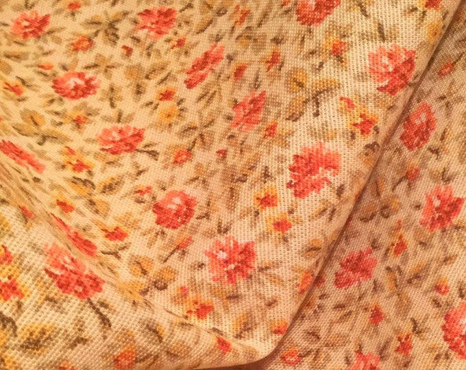 60s Amazing Retro Pink Vintage Fabric. Made in Sweden. Woven Striped ...