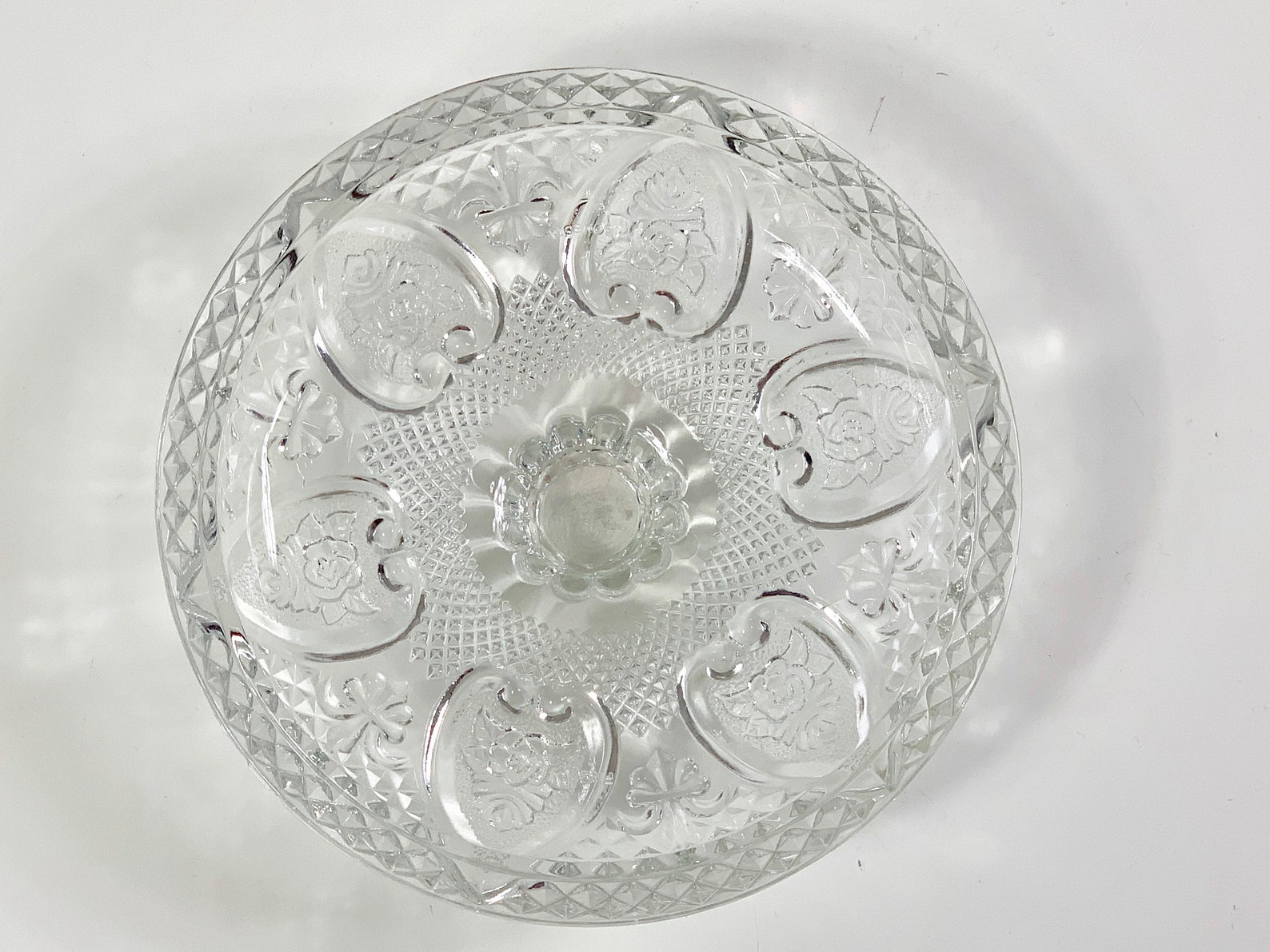 Lidded Glass Bowl Box KIG Malaysia Malaysian Candy Dish Fleur | Etsy