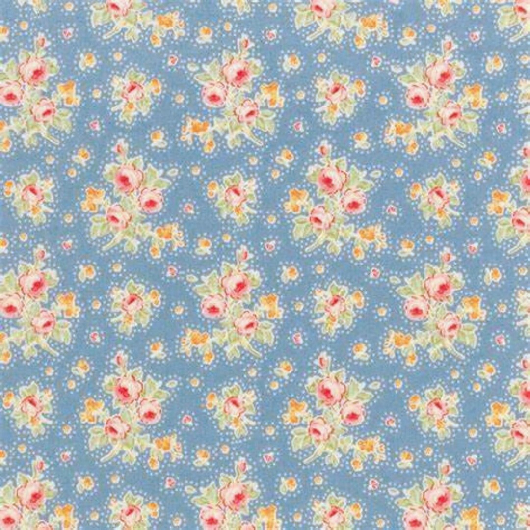 Tilda Circus Floral Fabric: Rare Scandinavian Quilting Cotton - Etsy