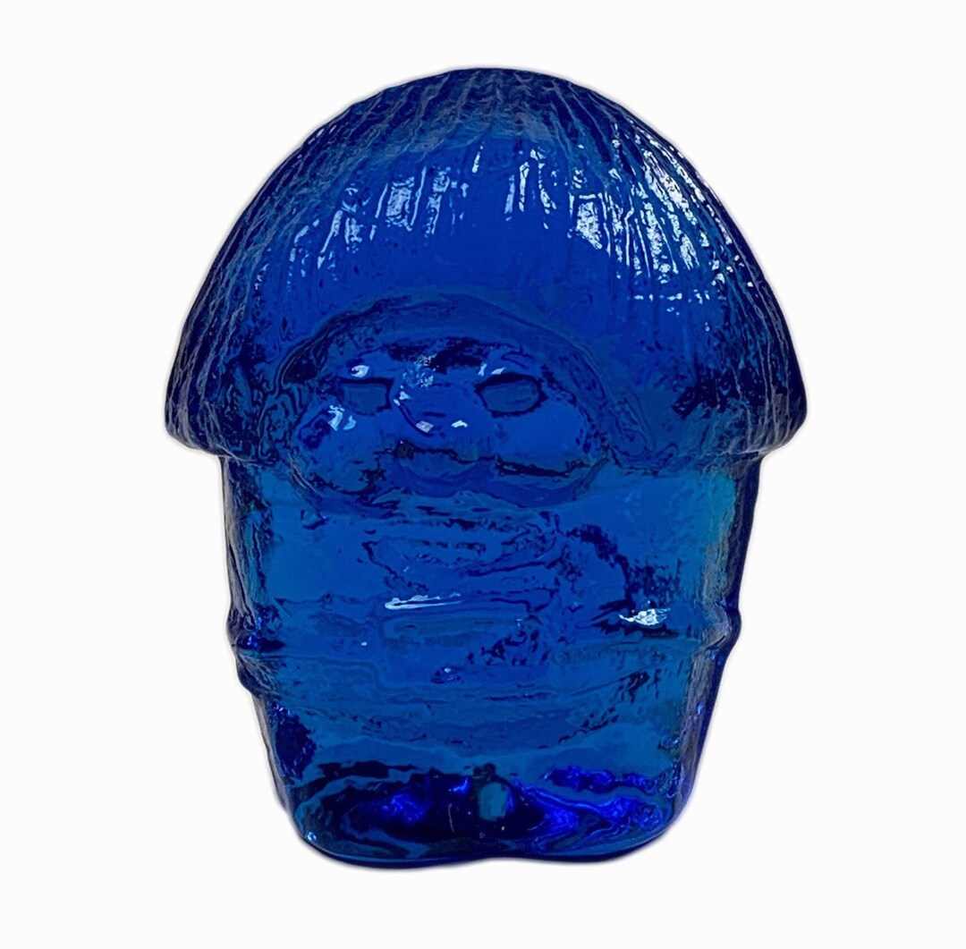 Swedish Glass Troll From Pukeberg Glass Factory. Blue Vintage Figurine ...