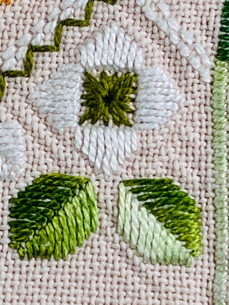 Hand Embroidered Table Runner W Geometric Abstract Pattern in - Etsy