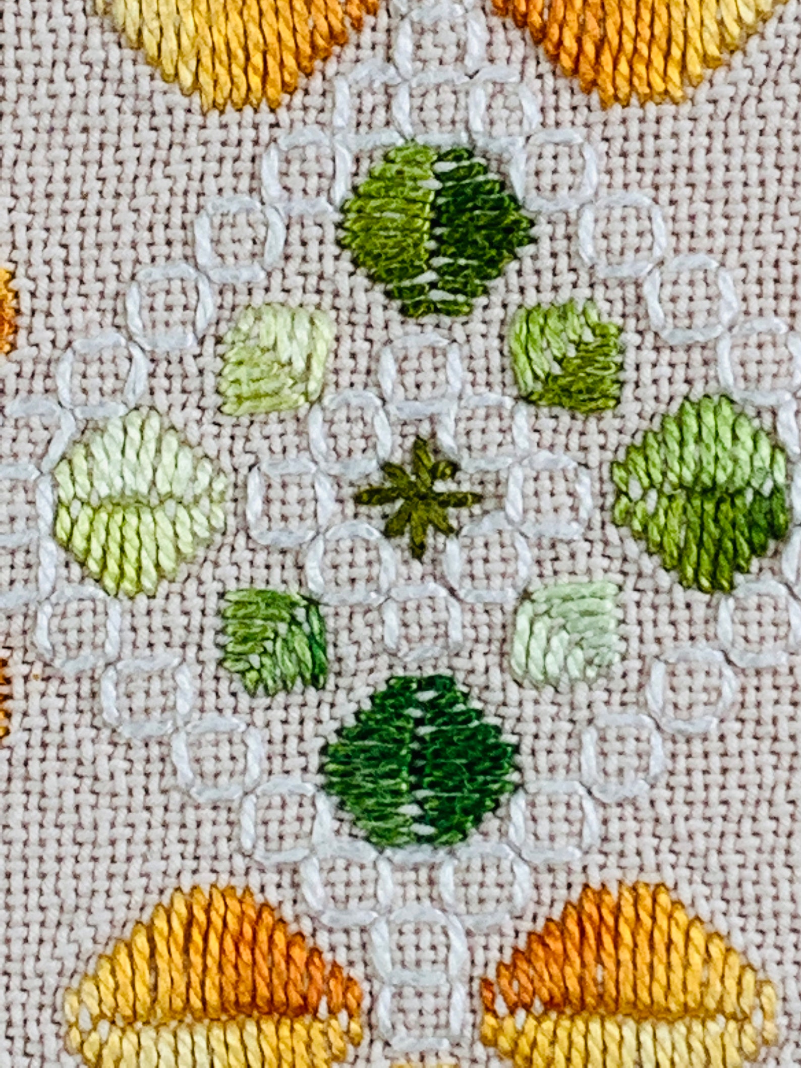 Hand Embroidered Table Runner W Geometric Abstract Pattern in - Etsy