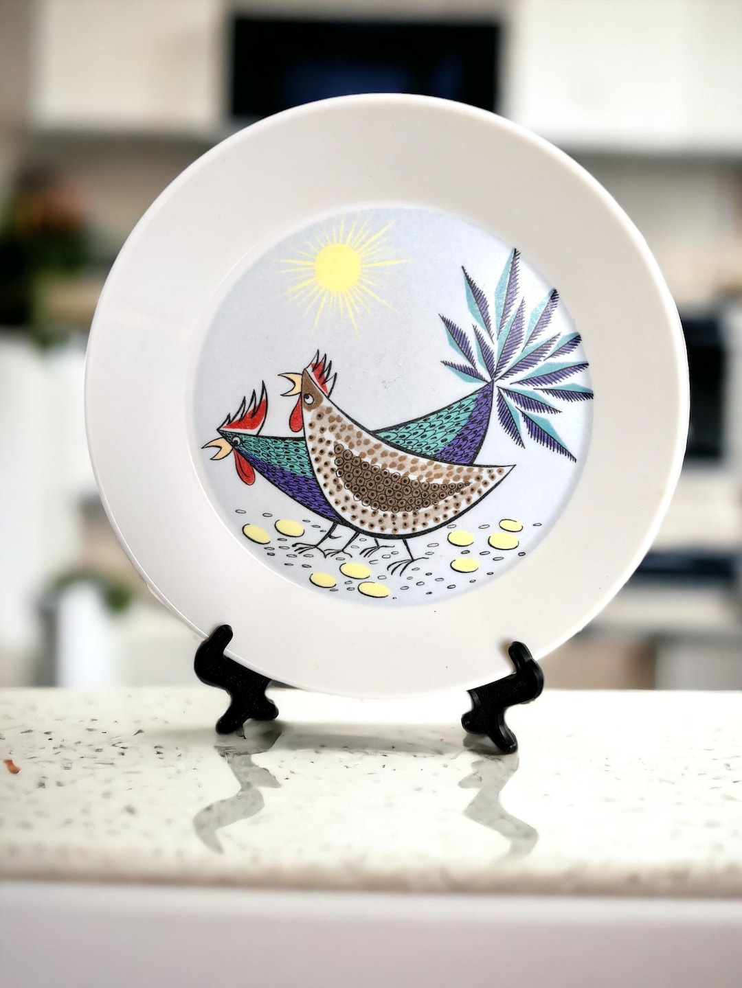 60s Vintage Stig Lindberg Ornamin Bowl Plate for Retro Kitchen Balo ...