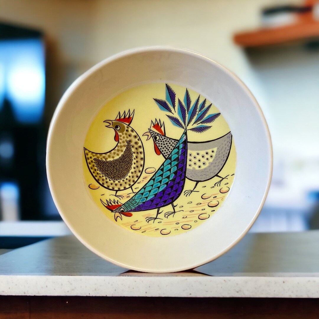 60s Vintage Stig Lindberg Ornamin Bowl for Retro Kitchen Balo Childrens ...