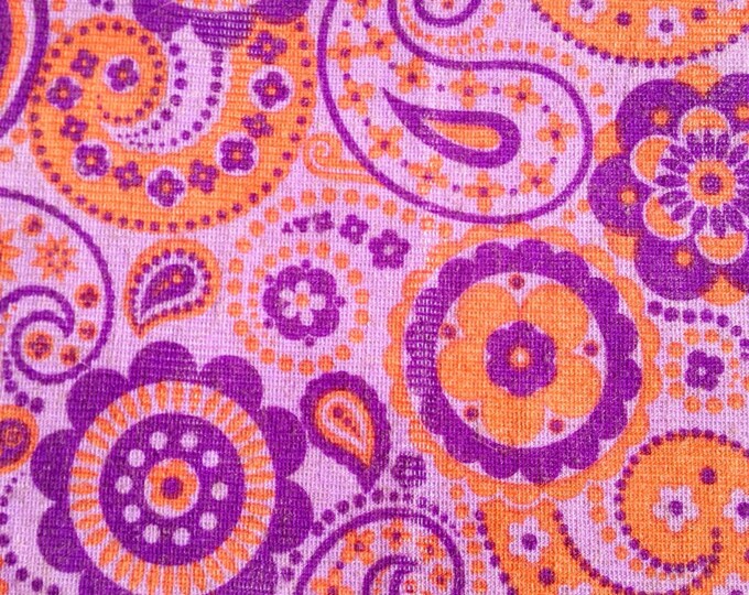 Funky 70s Vintage Fabric. Mod With Retro Flowers. Made in Sweden ...