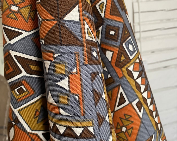 Beautiful Intricate Vintage Fabric Geometric and Abstract Pattern on ...