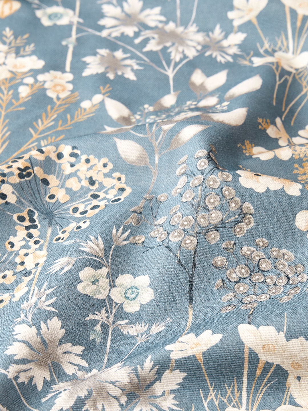 Beautiful Botanical Designer Fabric, Scandinavian Design Curtains ...