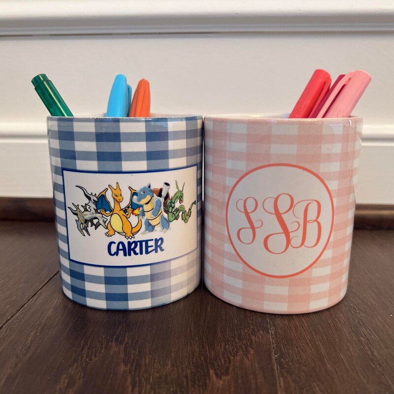 Ceramic Pencil Cup - Etsy