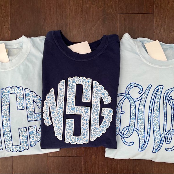 Monogrammed Shirts - Etsy