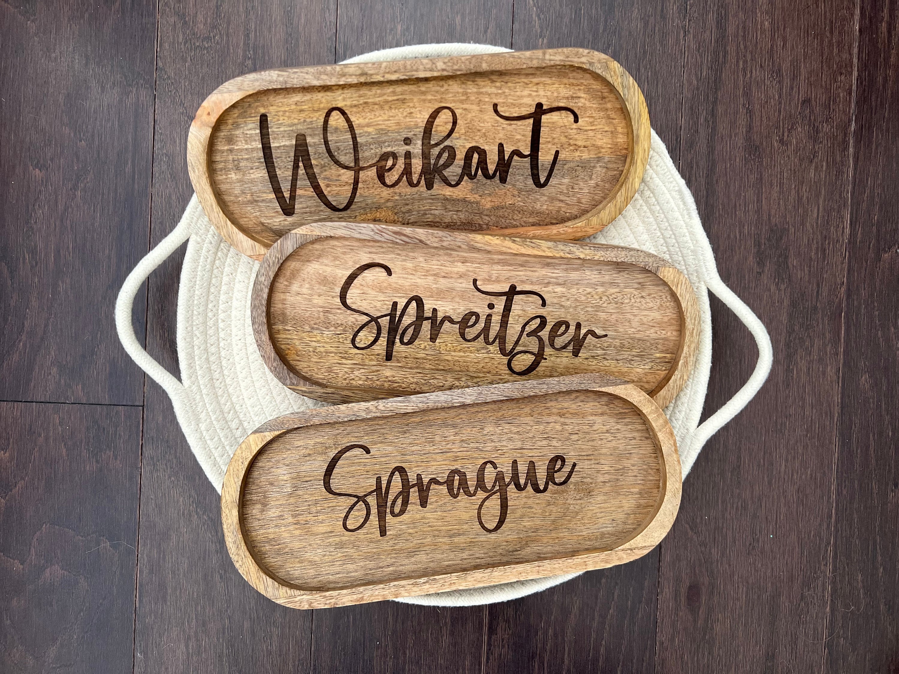 Engraved Wooden Trinket Tray Personalized - Etsy