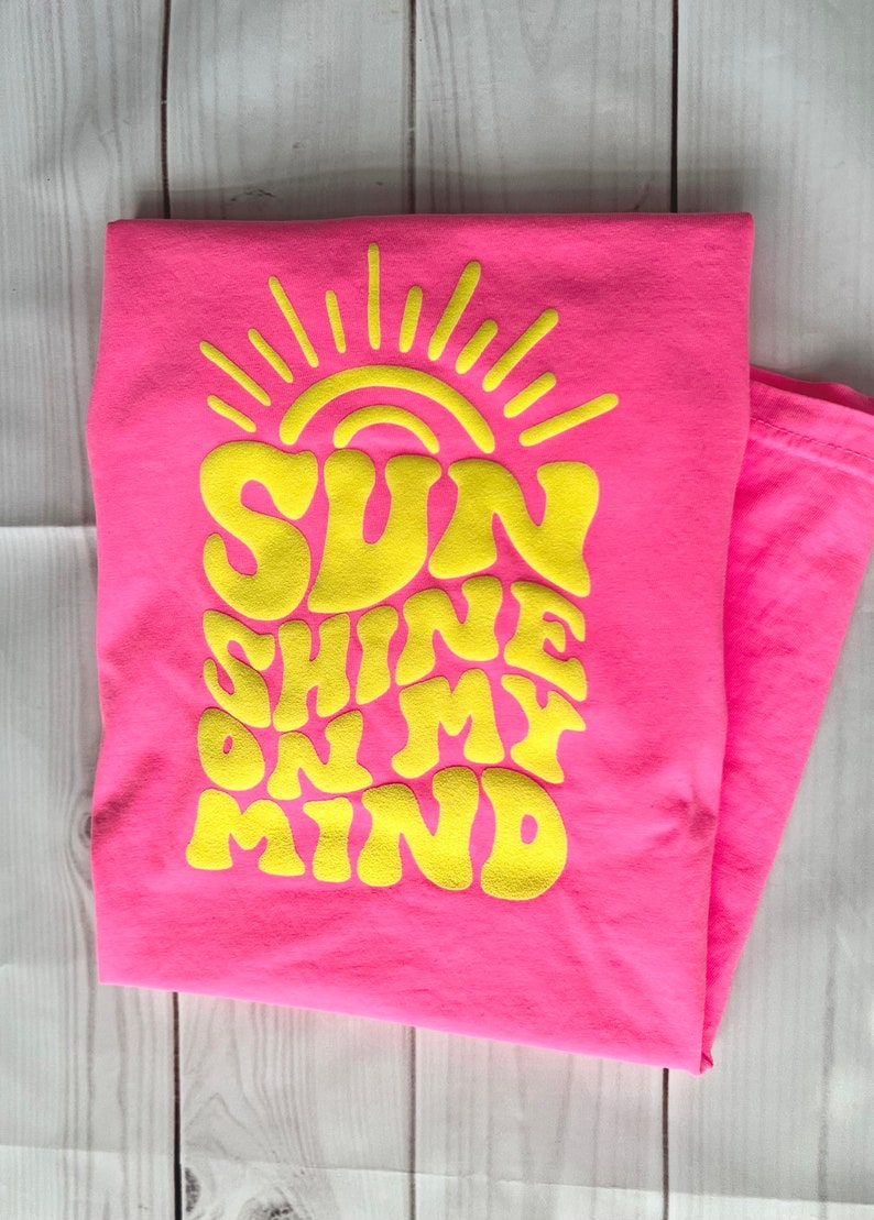 Neon Sunshine on My Mind Tshirt OR Tank - Etsy