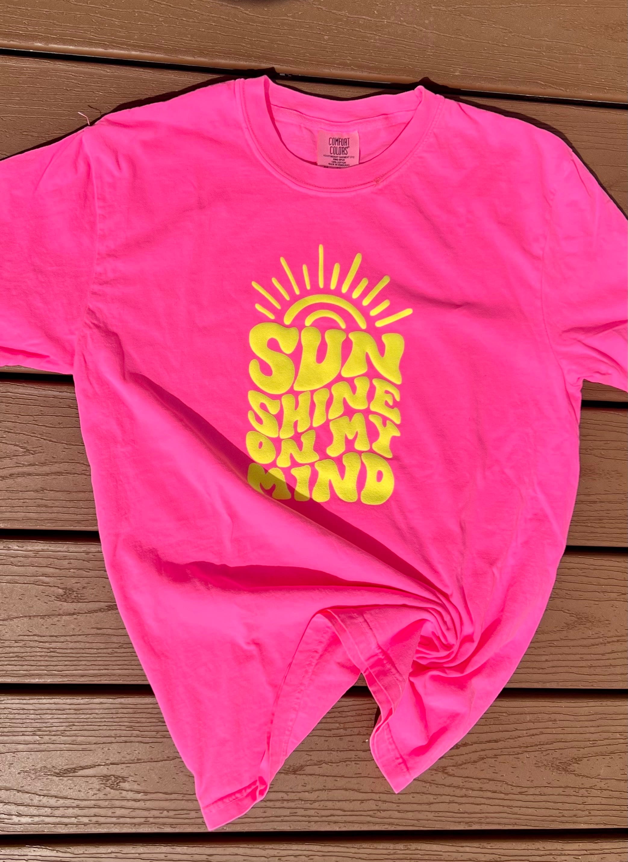 Neon Sunshine on My Mind Tshirt OR Tank - Etsy