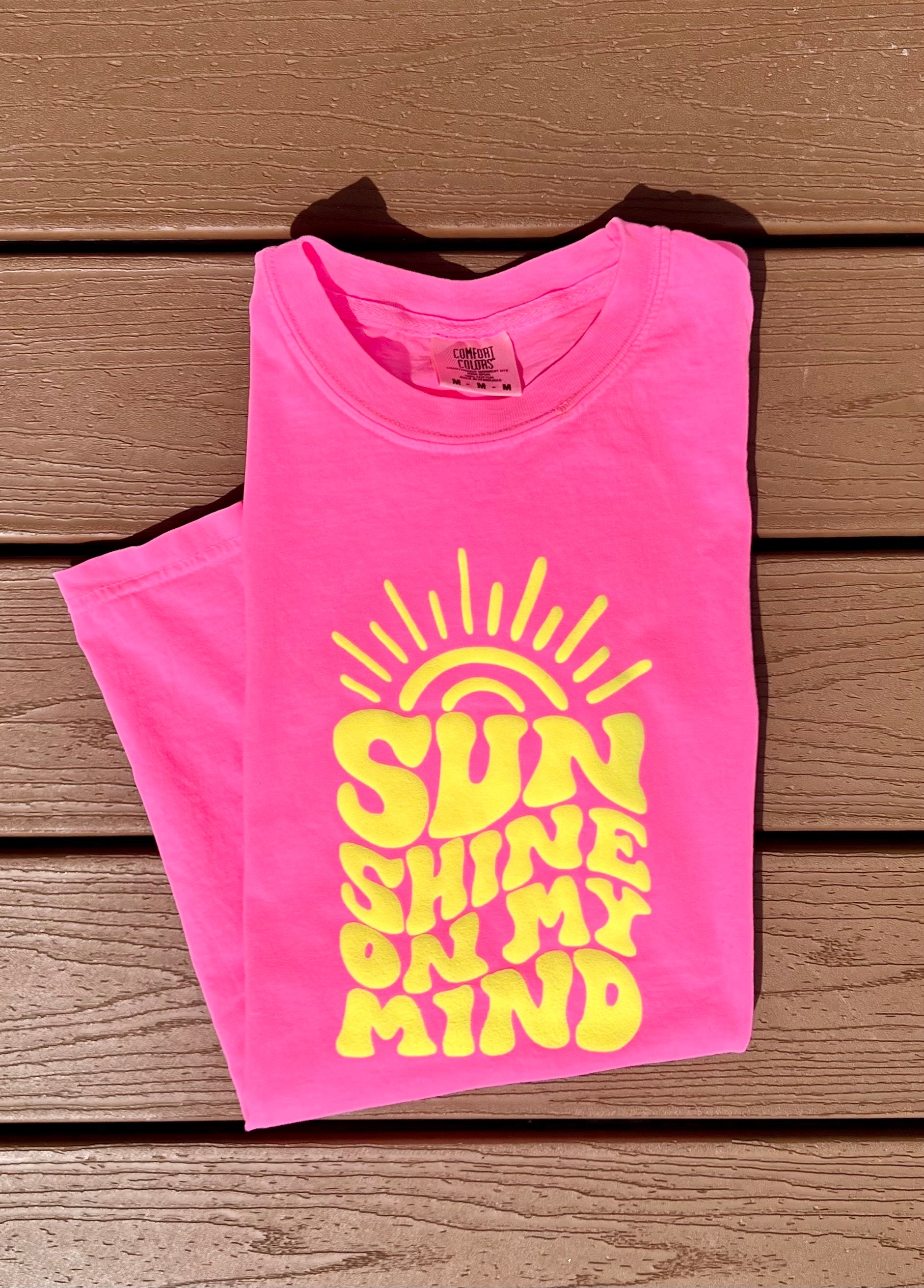 Neon Sunshine on My Mind Tshirt OR Tank - Etsy