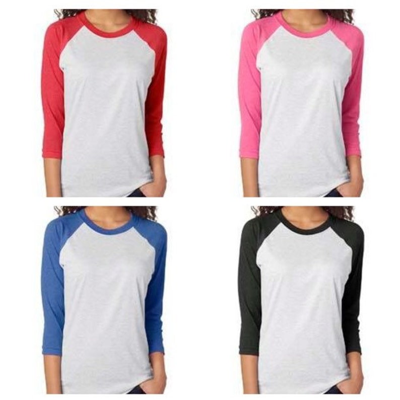 Monogrammed Raglan Shirt Baseball Tee - Embroidered Raglan ...