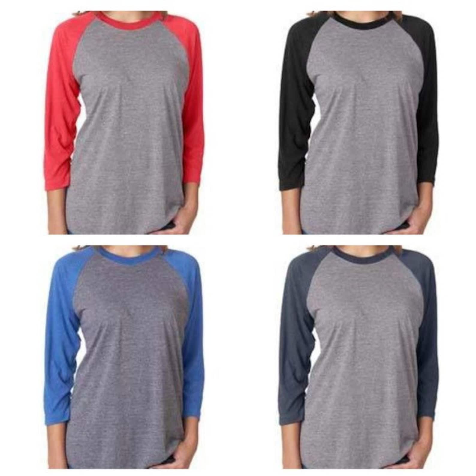 Monogrammed Raglan Shirt Baseball Tee - Embroidered Raglan ...