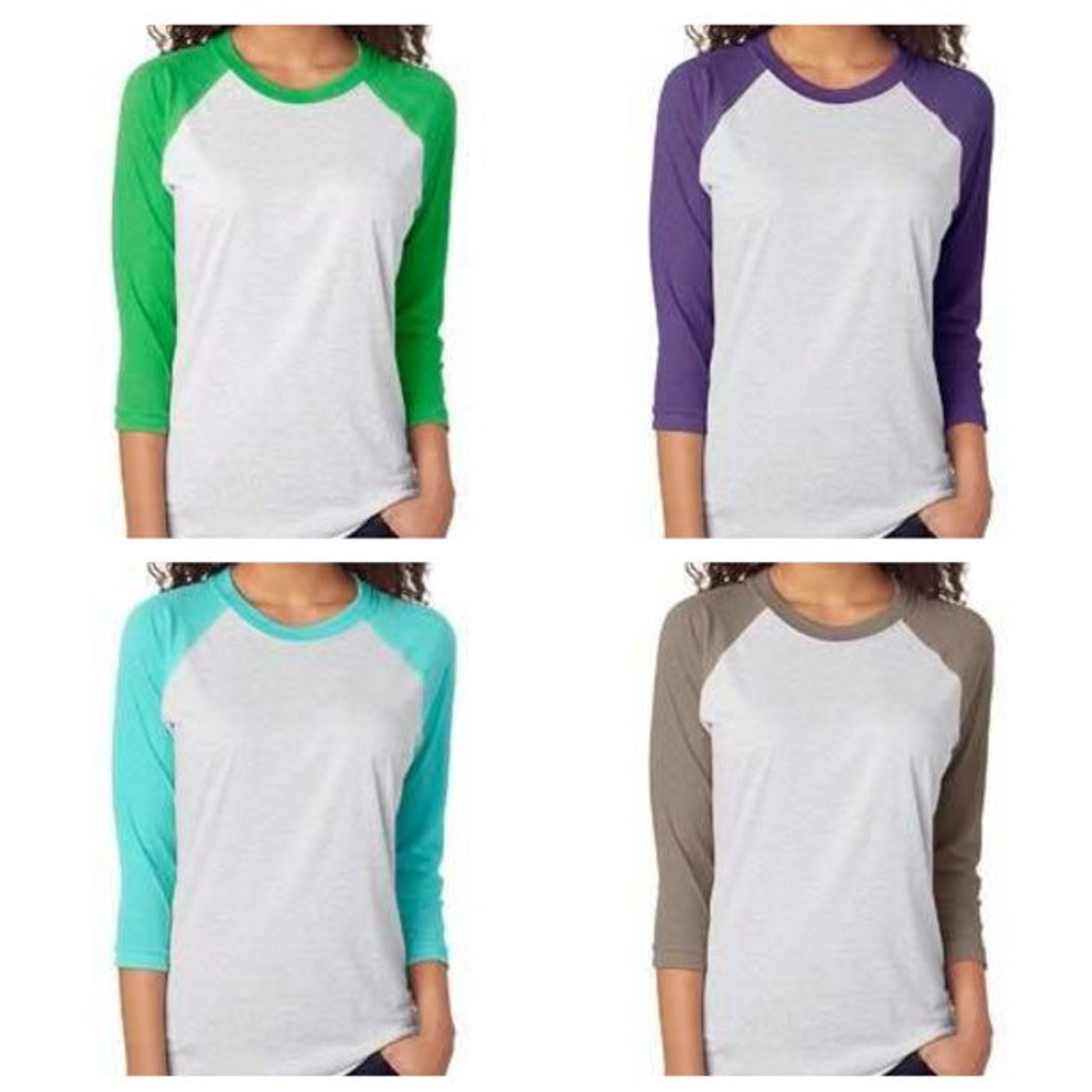 Monogrammed Raglan Shirt Baseball Tee - Embroidered Raglan ...