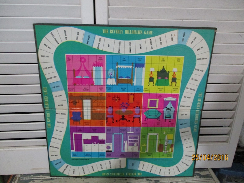 Vintage Game Board the Beverly Hillbillies Game 1963 - Etsy