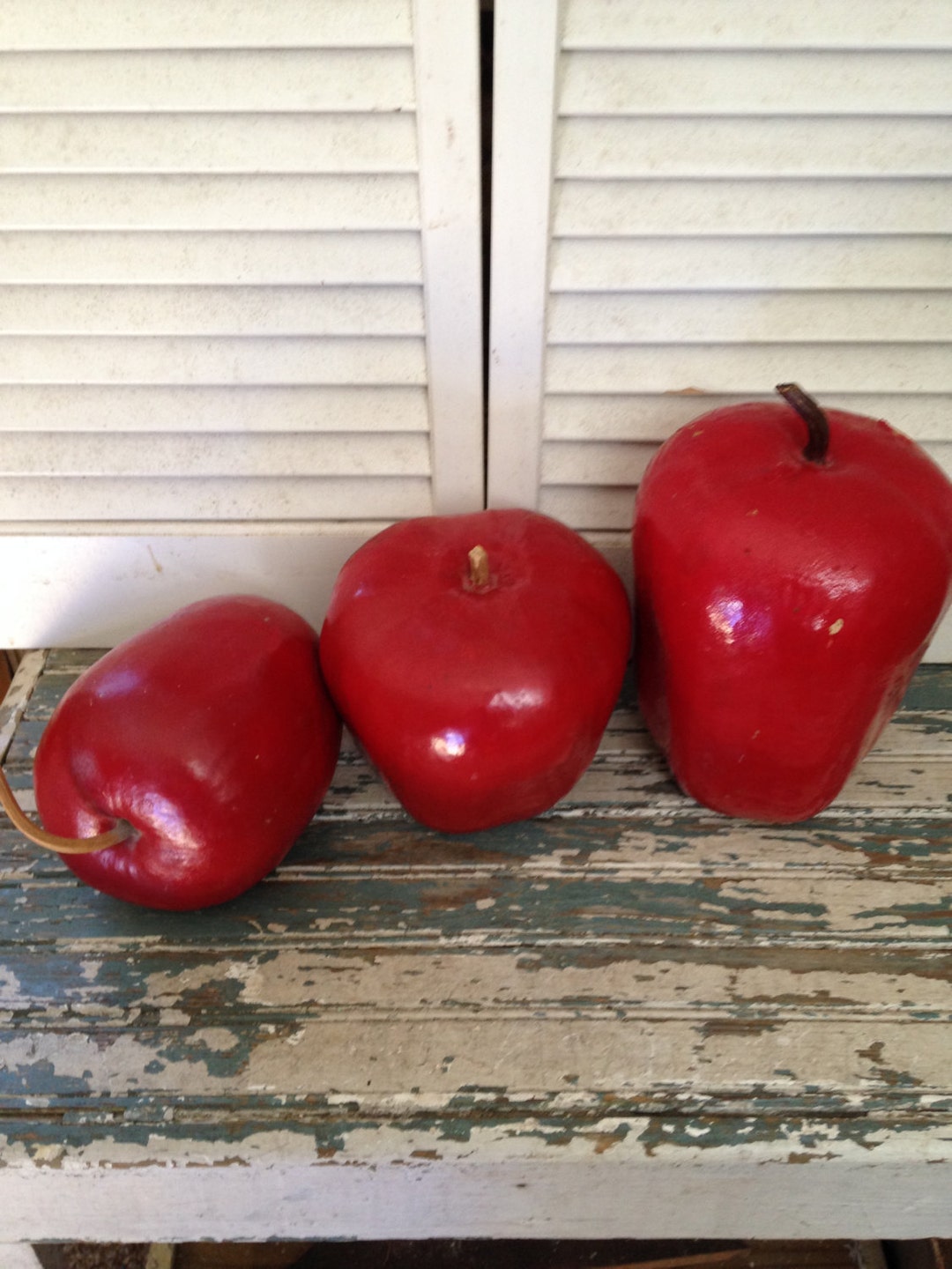 Red Apple Gourds Home Grown Nature Gourd Shaped Like an Apple - Etsy