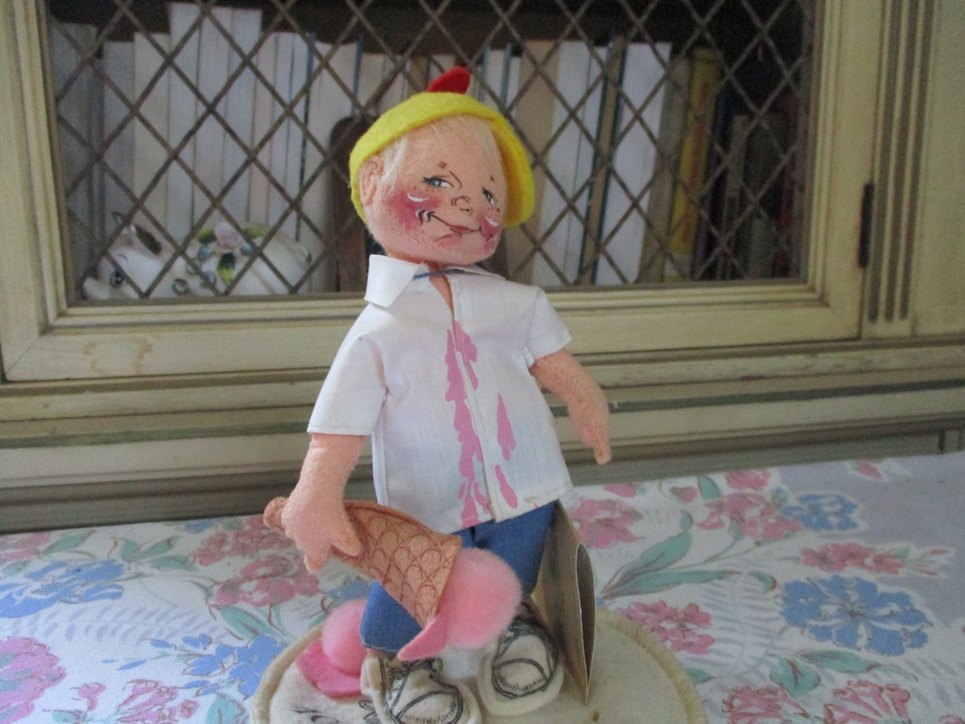 Annalee Doll, Little Boy With Melting Ice Cream Cone, 10th Anniversary ...