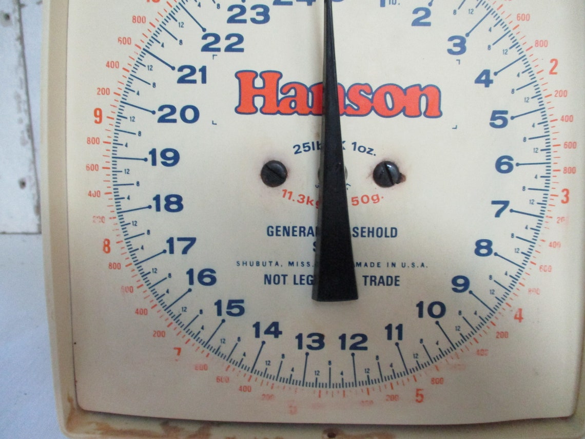 Hanson Kitchen Scales, 25 Lbs. Scales, General Household Scales ...