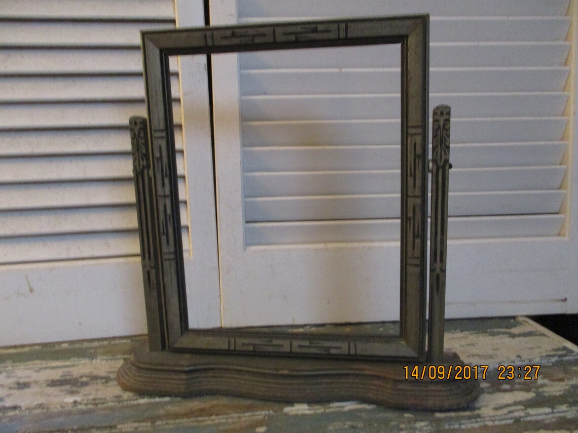 Art Deco Style Silver Tone Picture Frame Tilt Frame 8x10 - Etsy