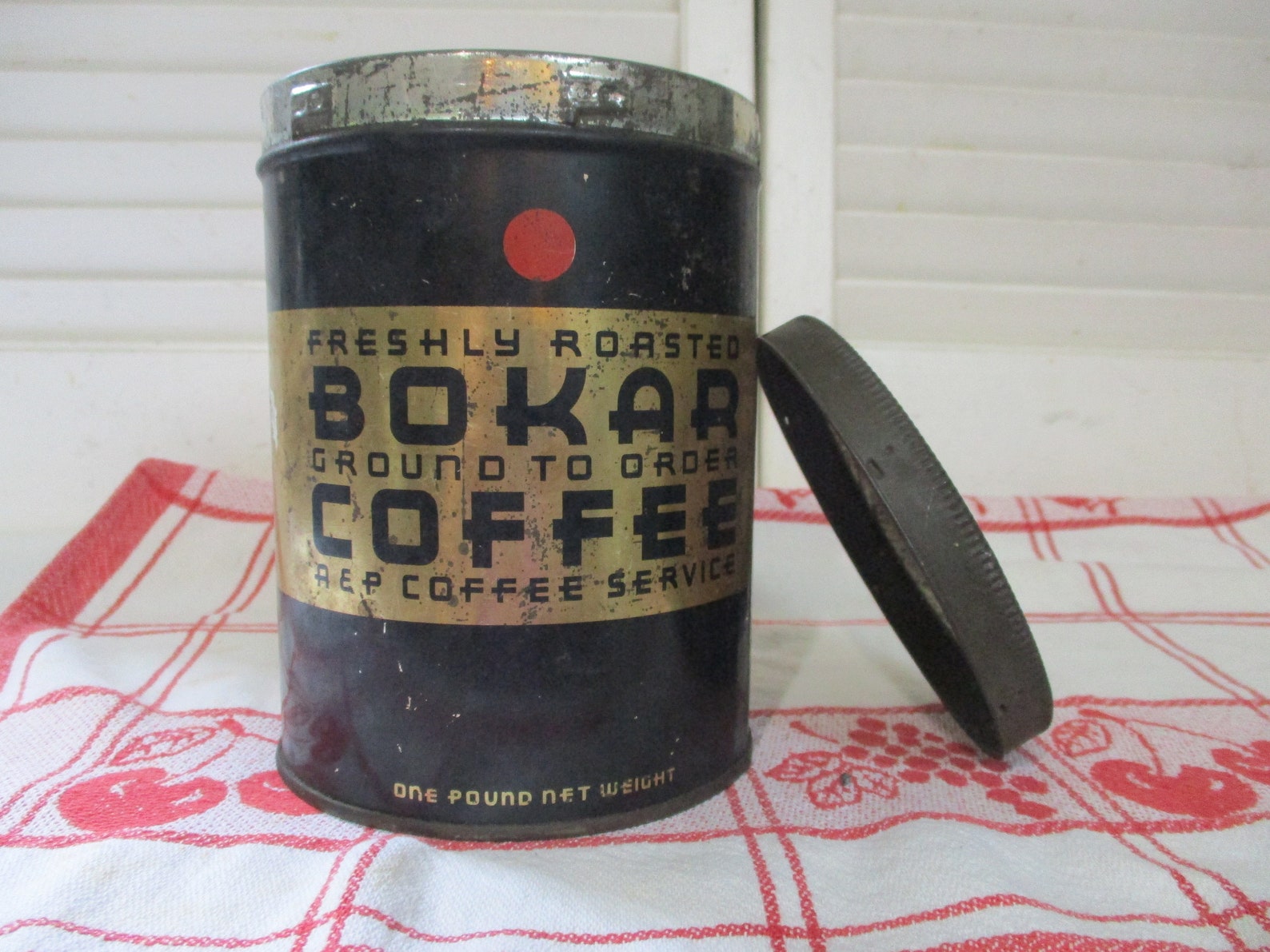 Bokar Coffee Can Vintage Coffee Can With Turn and Lift to - Etsy