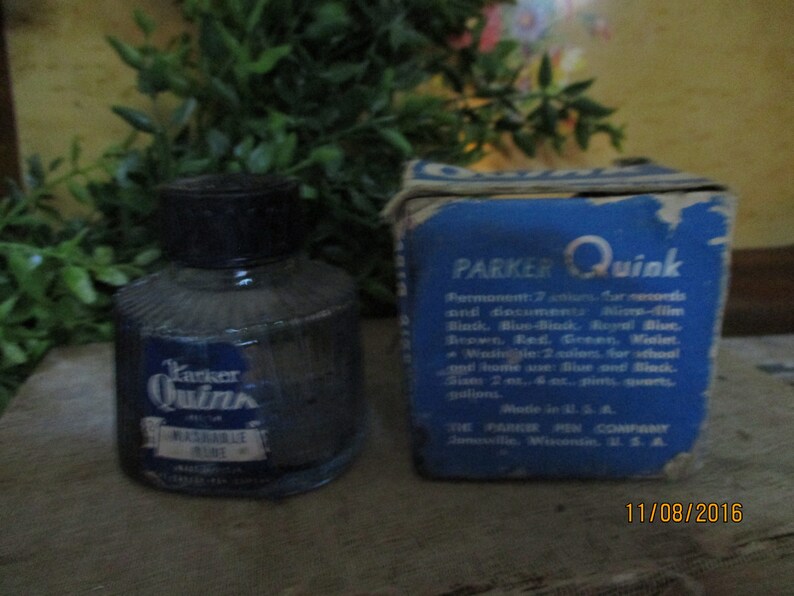 Vintage Ink Bottles Skrip Ink Bottle and Original Box Ink - Etsy