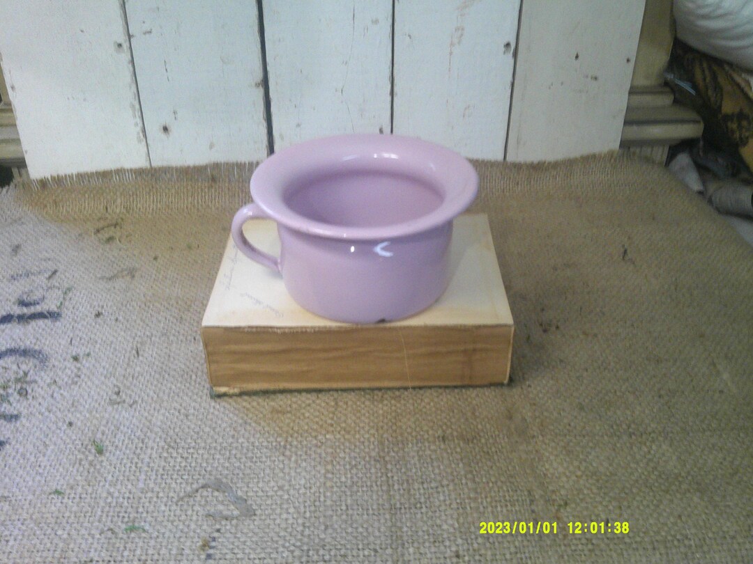 Vintage Baby Pink Potty, Pink Enamel Potty, Chamber Pot. - Etsy