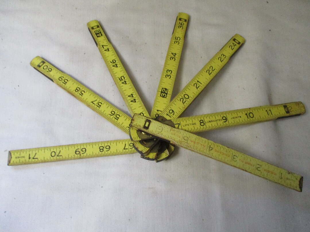 M. Klein & Sons, Chicago Ill., Extension Ruler, Yellow With Black ...