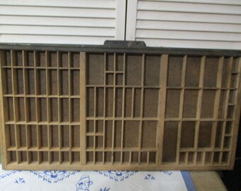 Hamilton Printers Tray, Type Set Drawer, Vintage Printers Tray, 32x19x1 ...