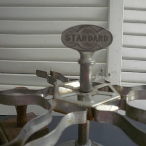 Vintage Office Display Standard Metal Stamp Holder With 4 Stamps ...