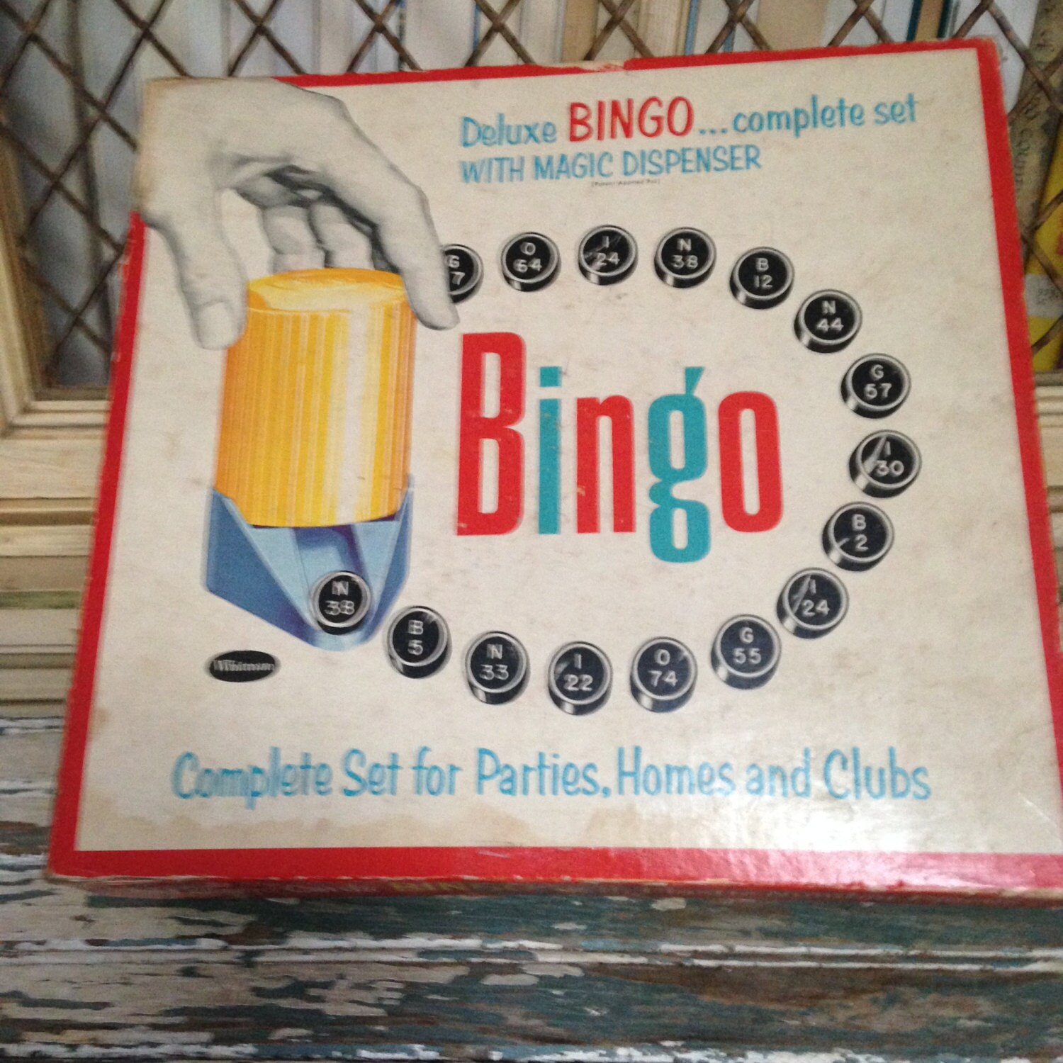 1957 Whitman Deluxe BINGO Set with Magic Dispenser For | Etsy