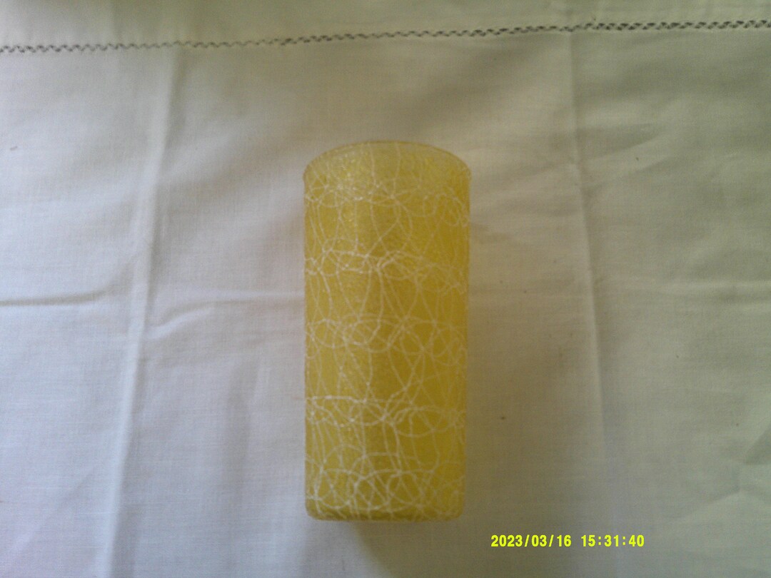 One Mid Century Yellow Spaghetti String Patterned Tumbler by Color ...
