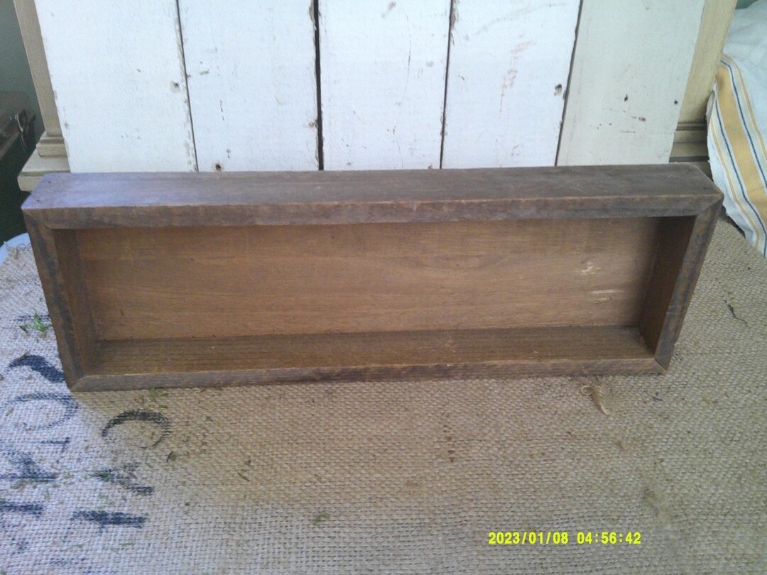 Long Narrow Shadow Box is Handmade Out of Old Barn Wood. Measures 18x6 ...