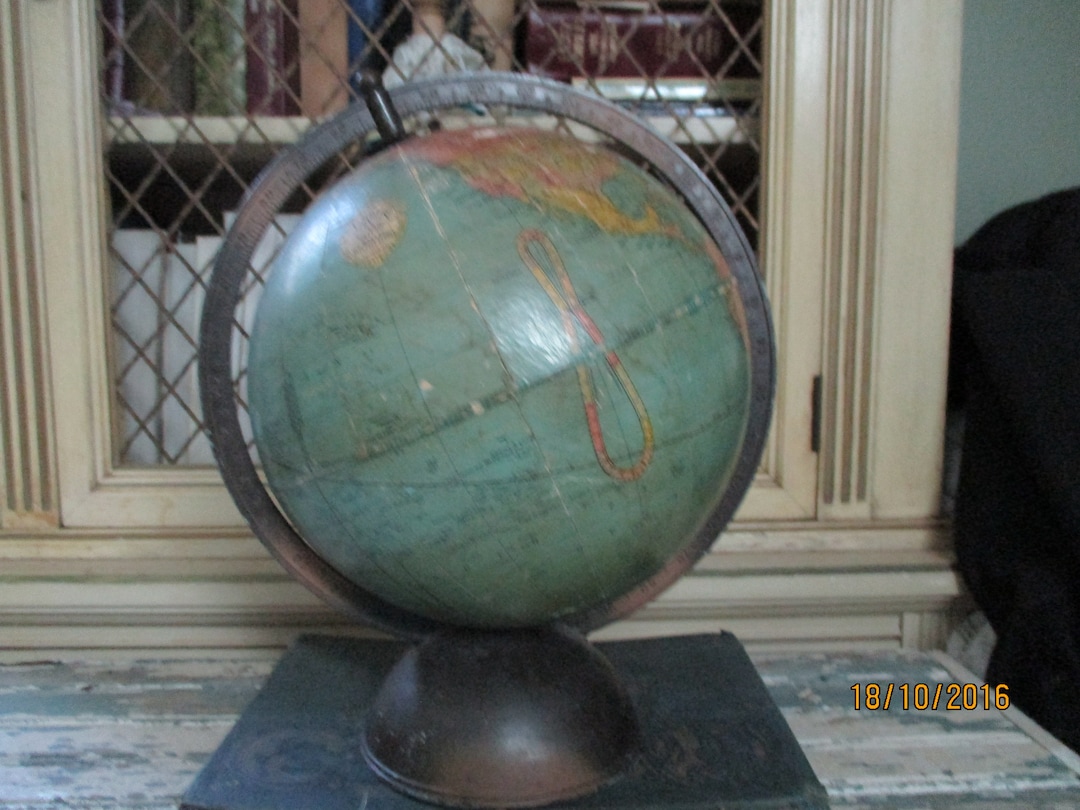 Standard Globe Made by Replogle Globes Chicago Ill, 8 Inch Globe, Brass ...