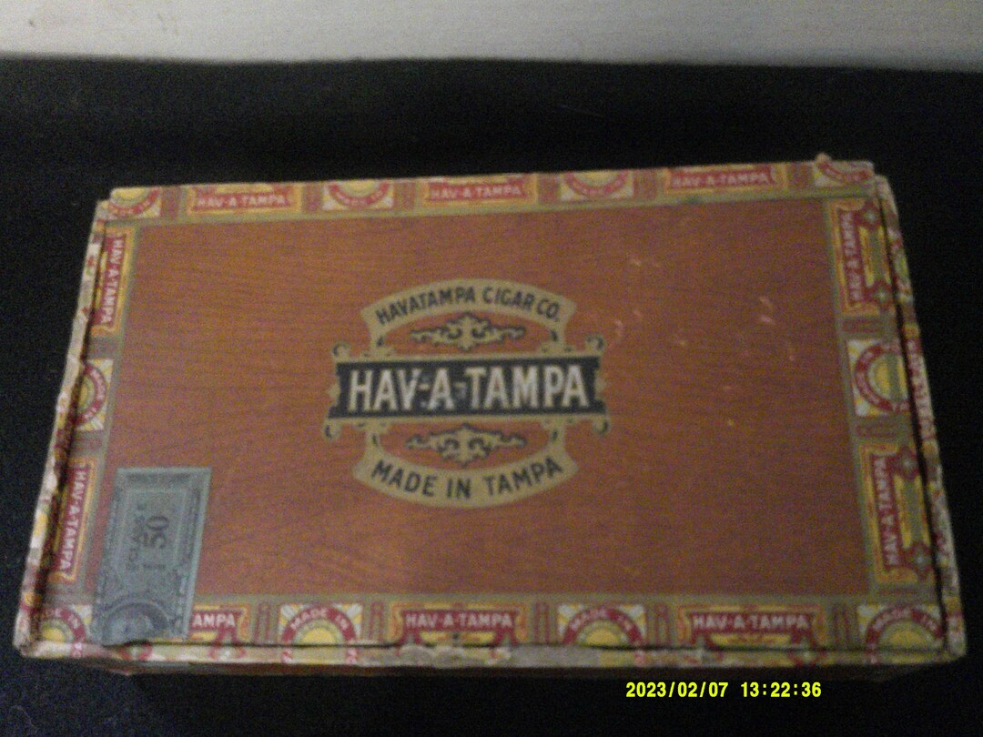 Hav-a-tampa Cigar Box, Fancy Extra, Made in Tampa Florida. Excellent ...